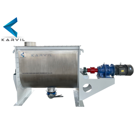 horizontal ribbon mixer for seed and powder